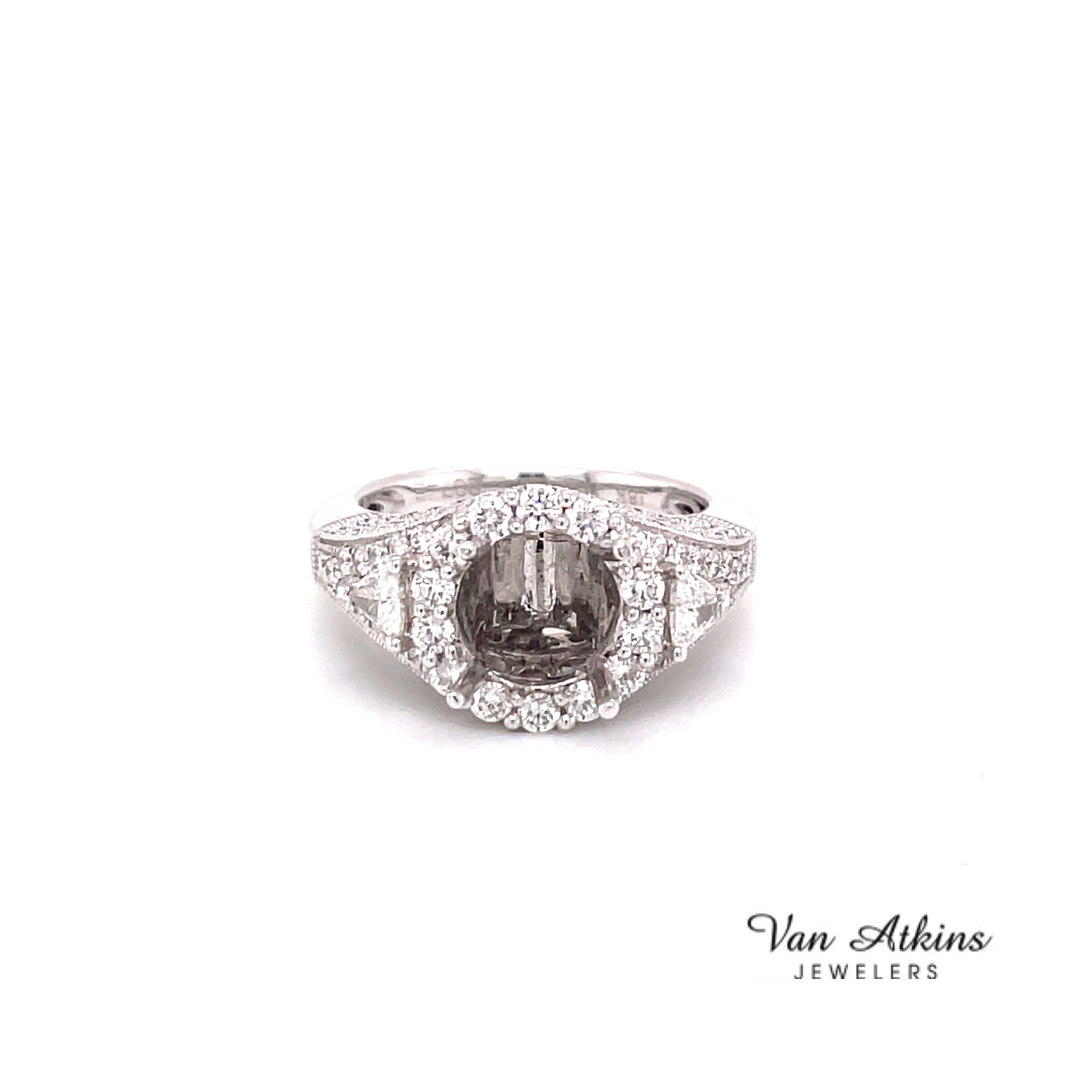 Jye's Ring 001-140-00124 18KW - Semi-Mount Rings | Van Atkins Jewelers ...