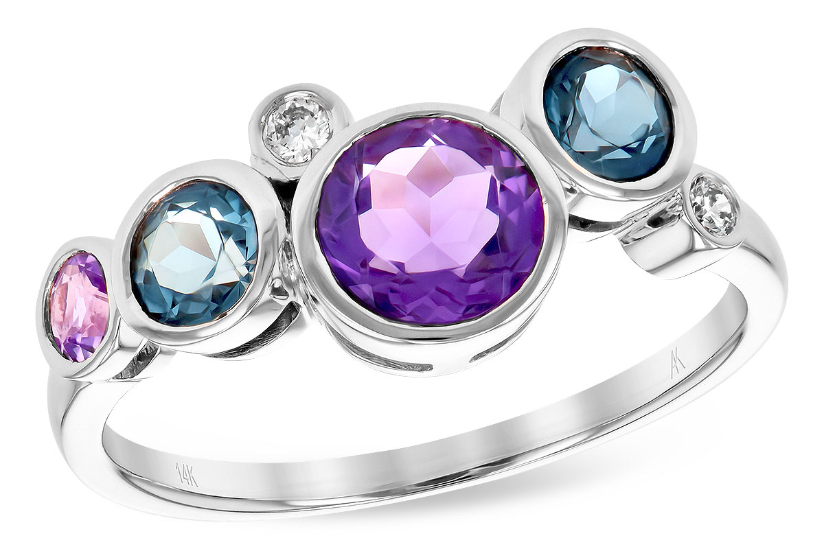 amethyst cluster rings