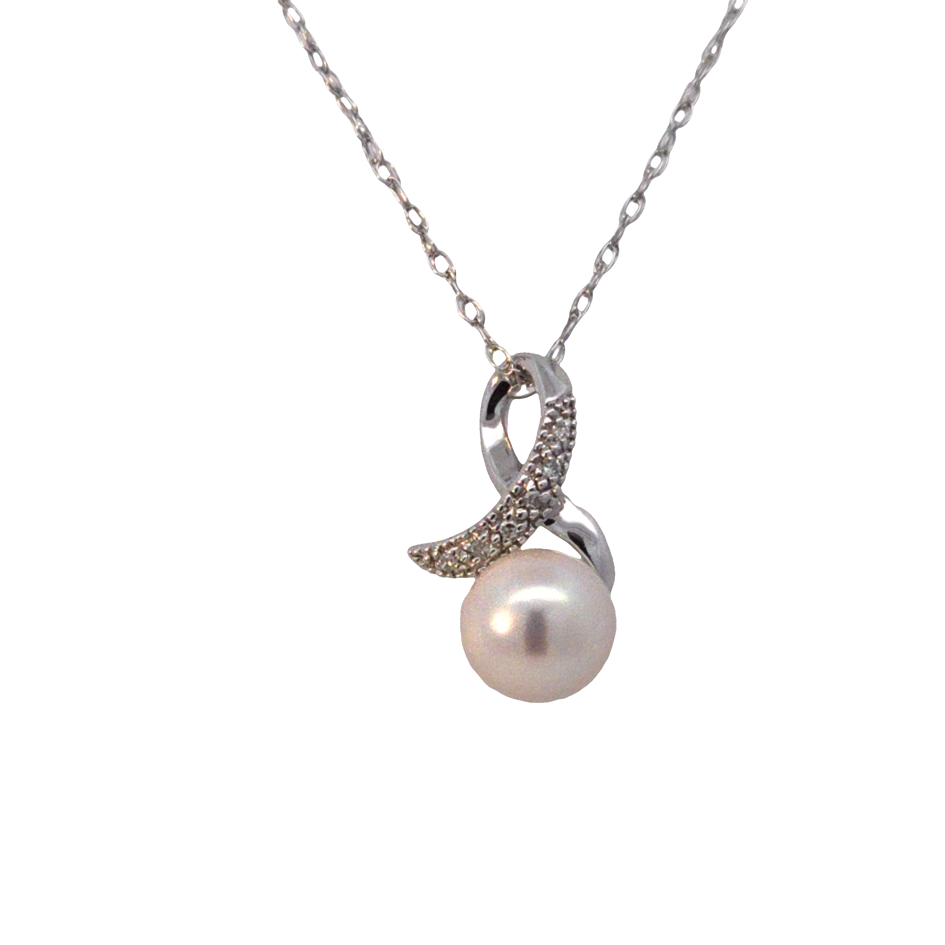 Freshwater 14k White Gold Pendant 14K White Gold Freshwater Pearl ...