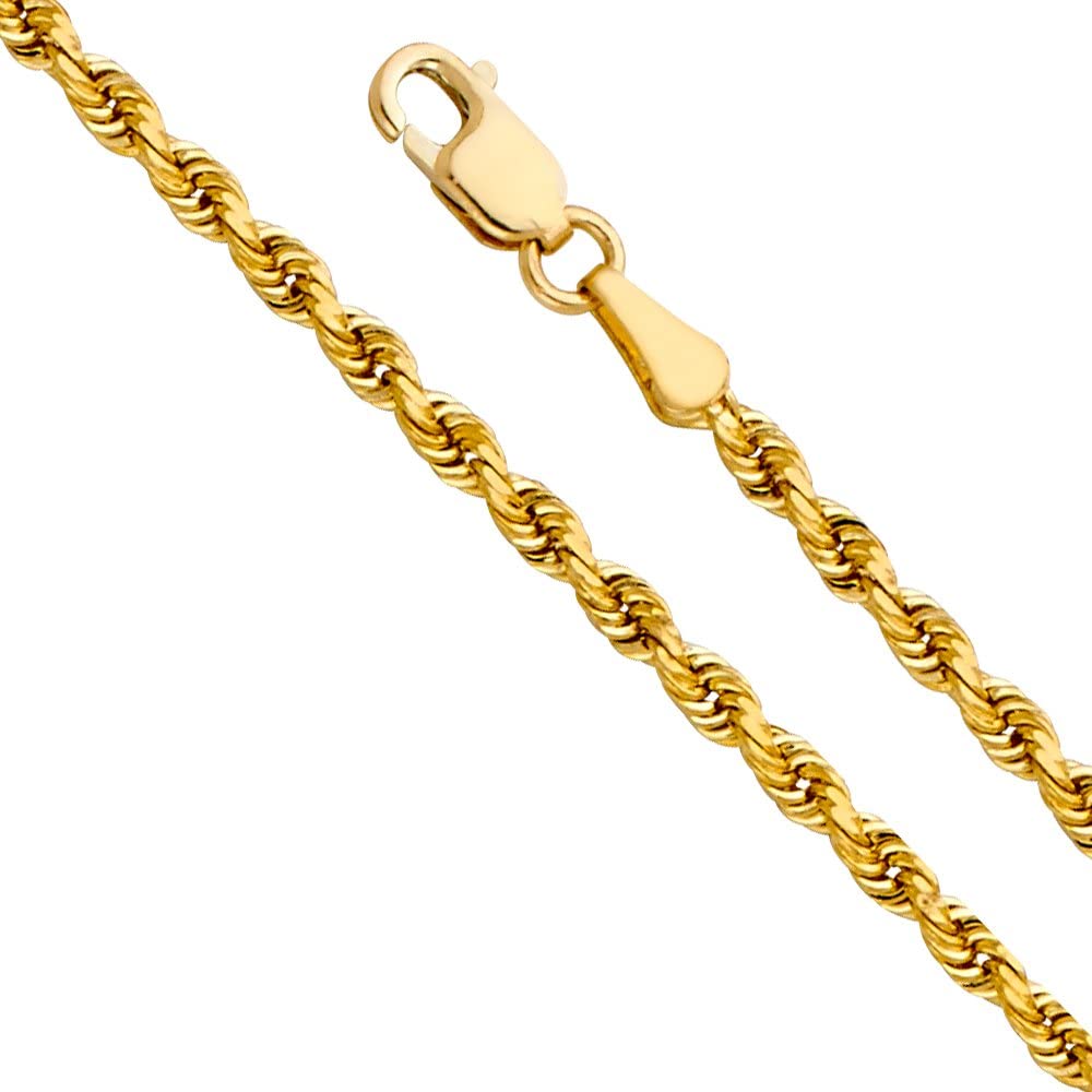 14 karat gold rope chain store