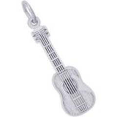 Sterling Silver Charm Guitar Instrument Music Band Acoustic Rembrandt