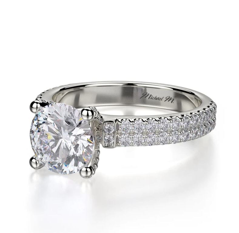 Michael M Semi Mount Diamond Engagement Ring 001 140 00535 Victoria Jewellers REGINA SK