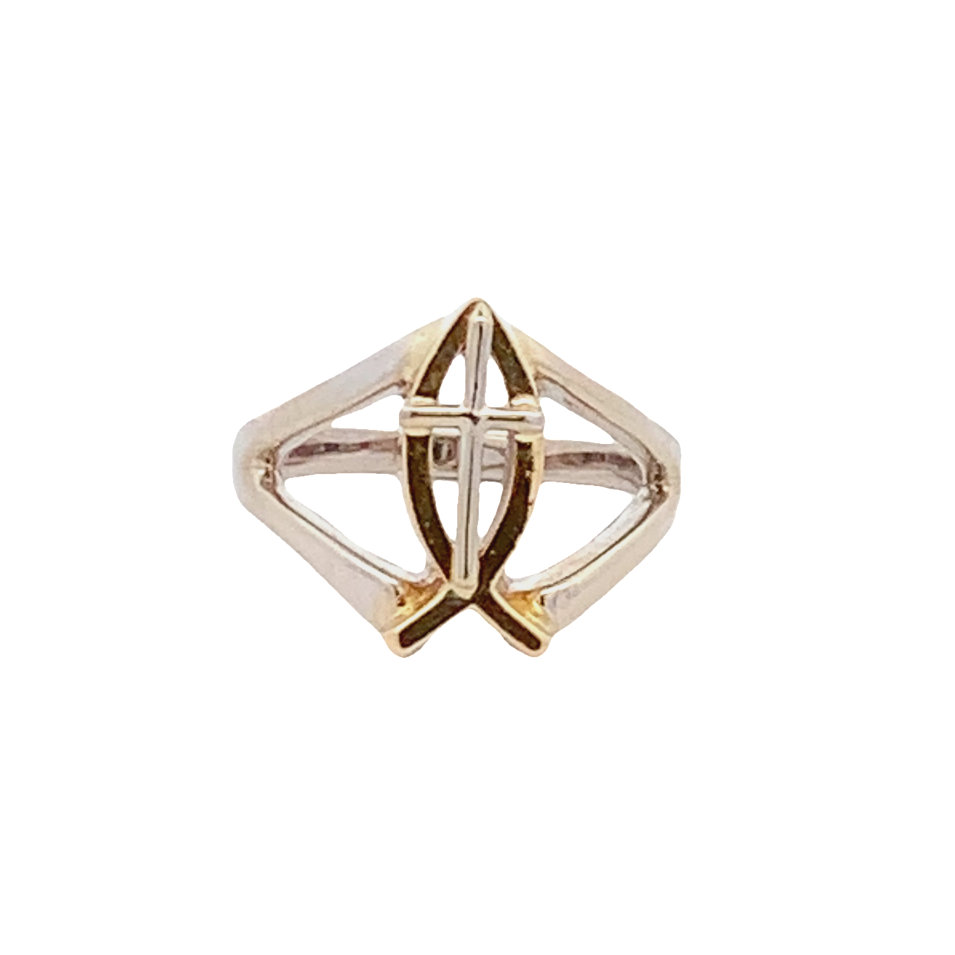 ESTATE CROSS AND ICHTHUS RING 001-820-01045 - Estate | Z's Fine Jewelry ...